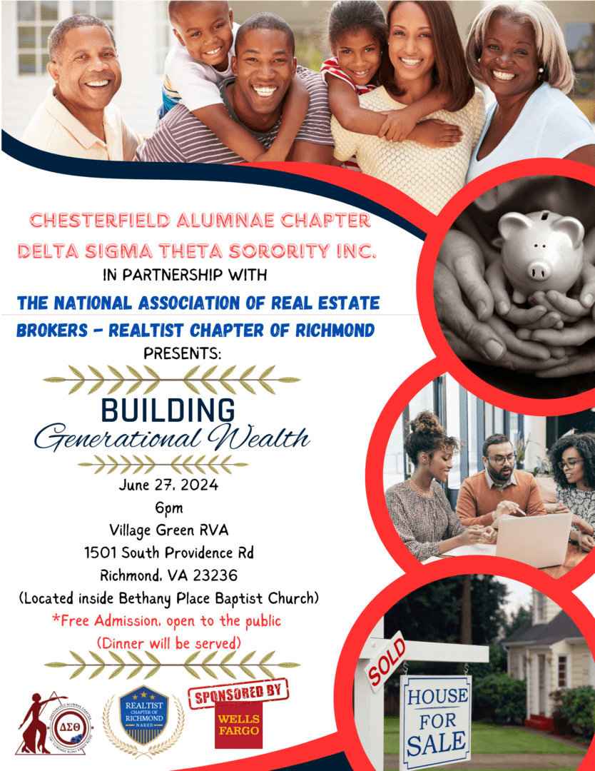 Building Generational Wealth Workshop - Chesterfield Alumnae Chapter ... Building Generational Wealth Workshop - Chesterfield Alumnae Chapter ...